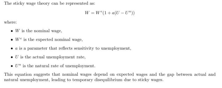 Sticky Wages and Prices